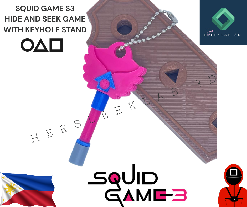 HERSLEEKLAB 3D Printed Squid Game Season 3 Key Set with Exit Lock I ...