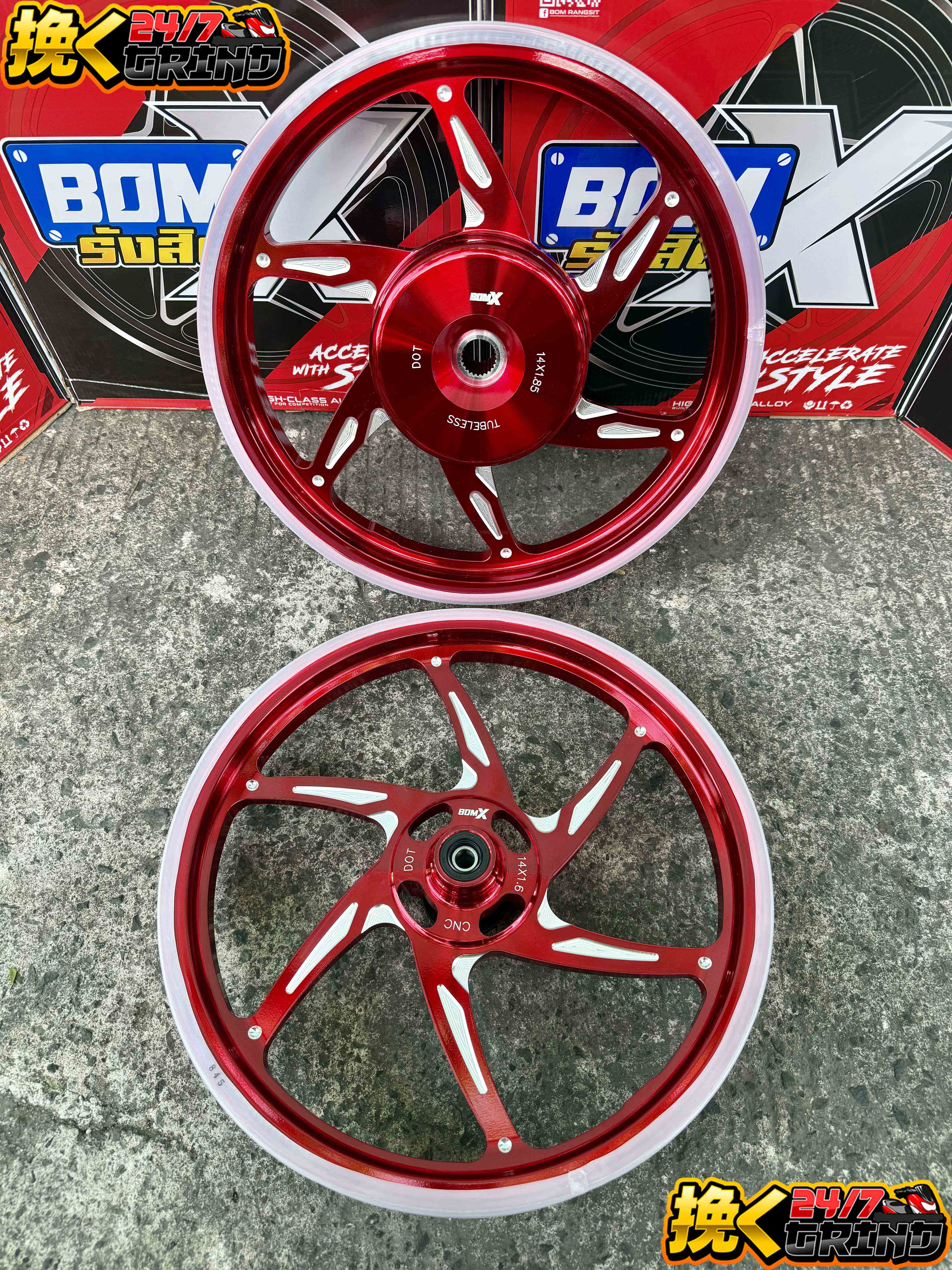 BOM RANGSIT MAGS DRACO For Honda Click 125 / 150 v1 v2 v3 (6 Spokes ...
