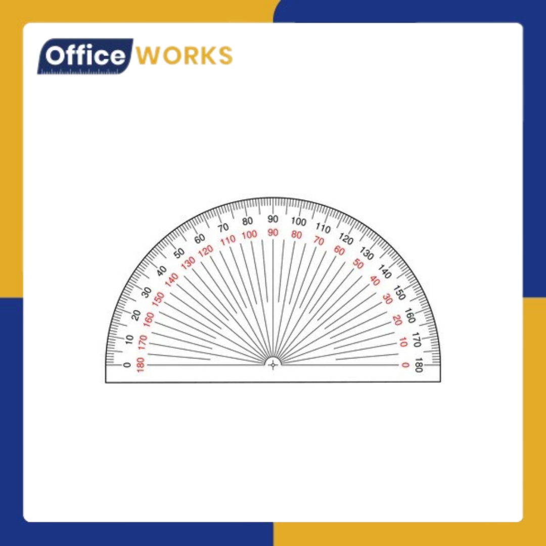 Big Plastic Protractor 180 sold by piece | Shopee Malaysia