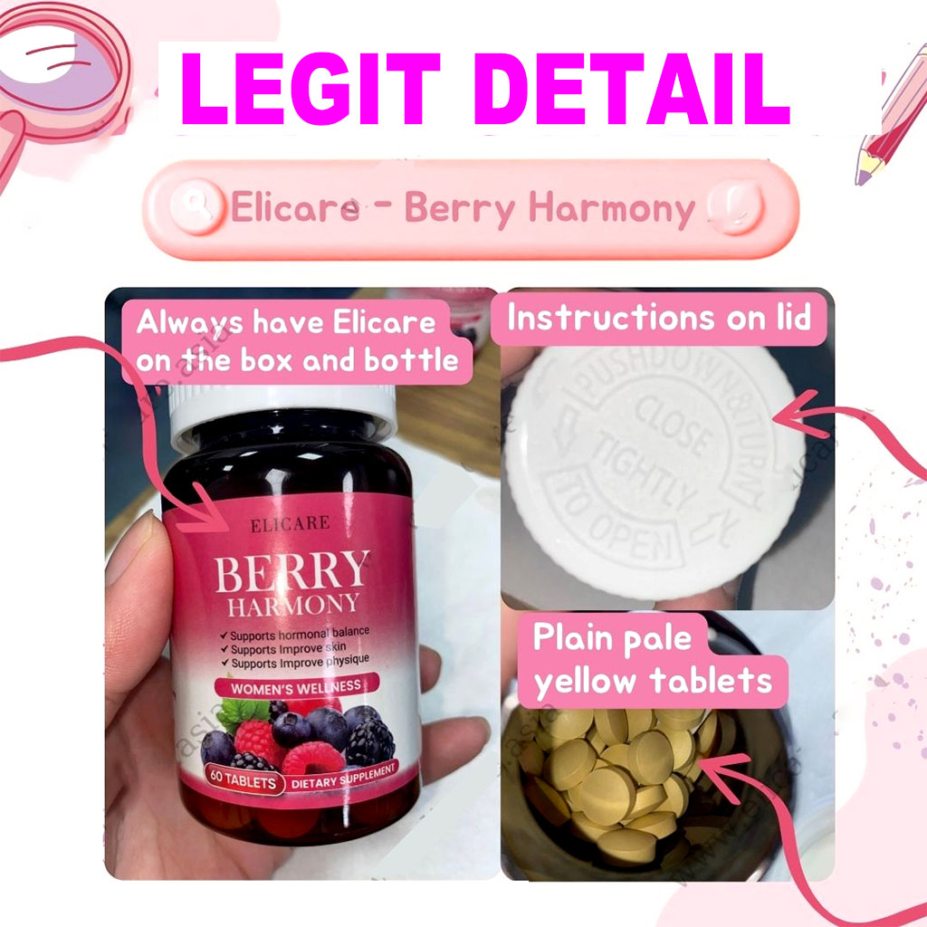 [100% LEGGGIT 3BOX FOR EFFECTIVE]Elicare - BERRY HARMONY FOR HORMONAL ...