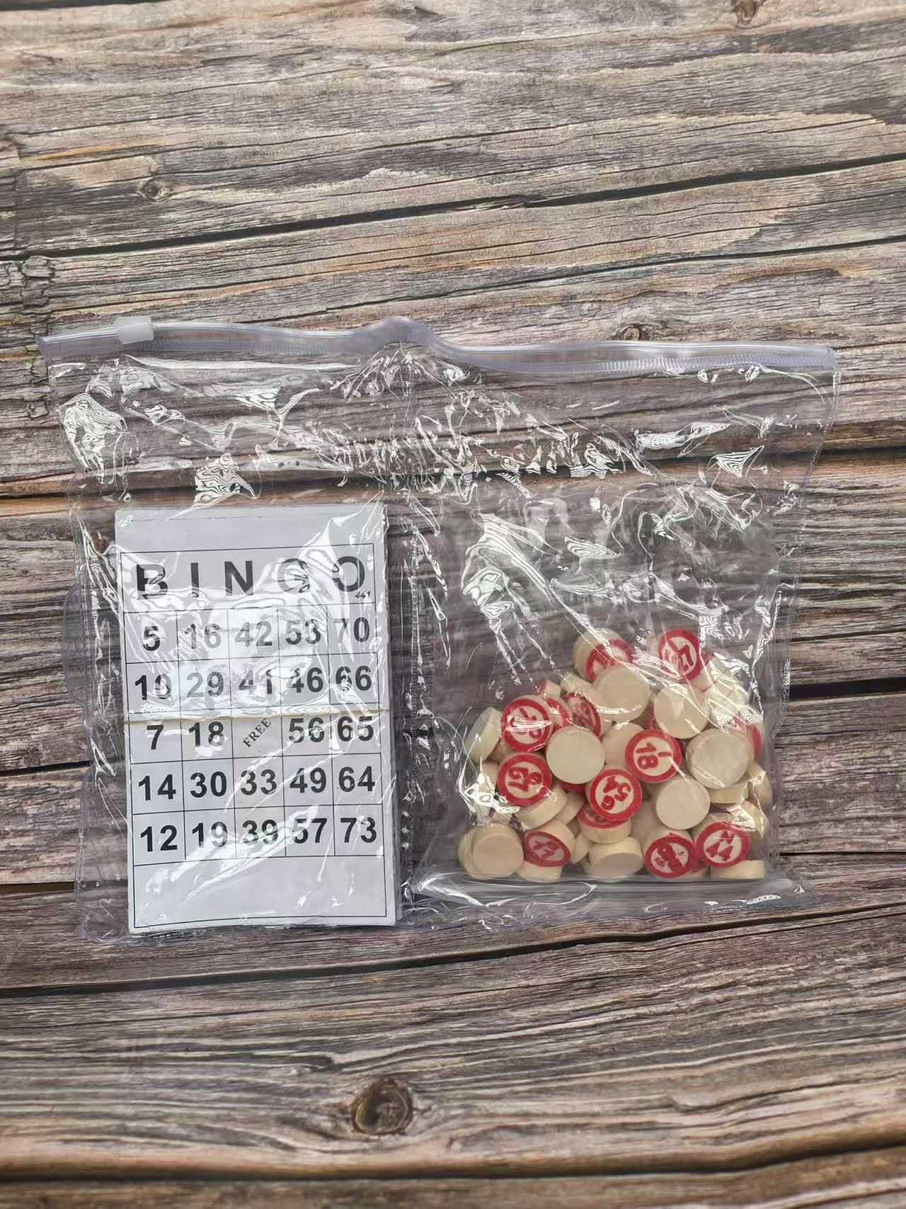 UG Bingo game cards with wooden panantos (1series of cards only ...