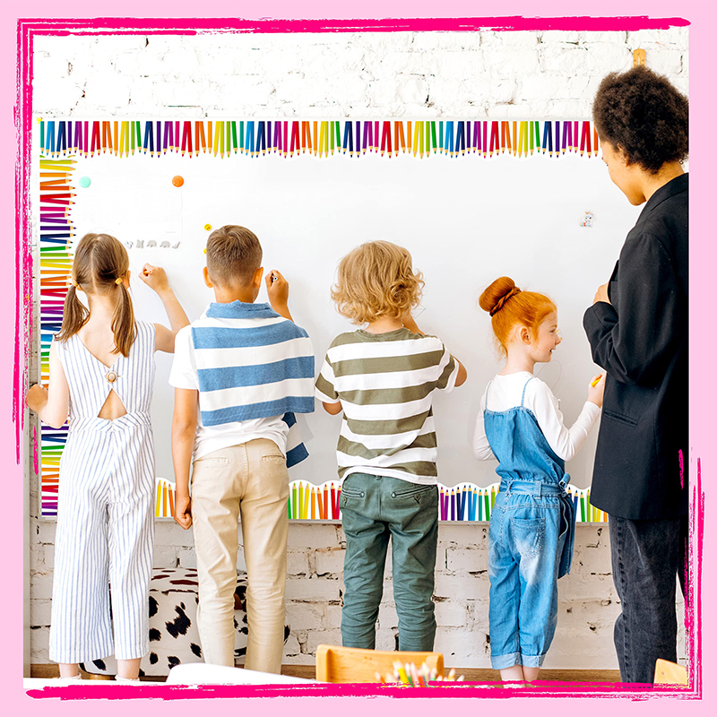 Self Adhesive Bulletin Board Borders Trim Confetti Border Classroom ...