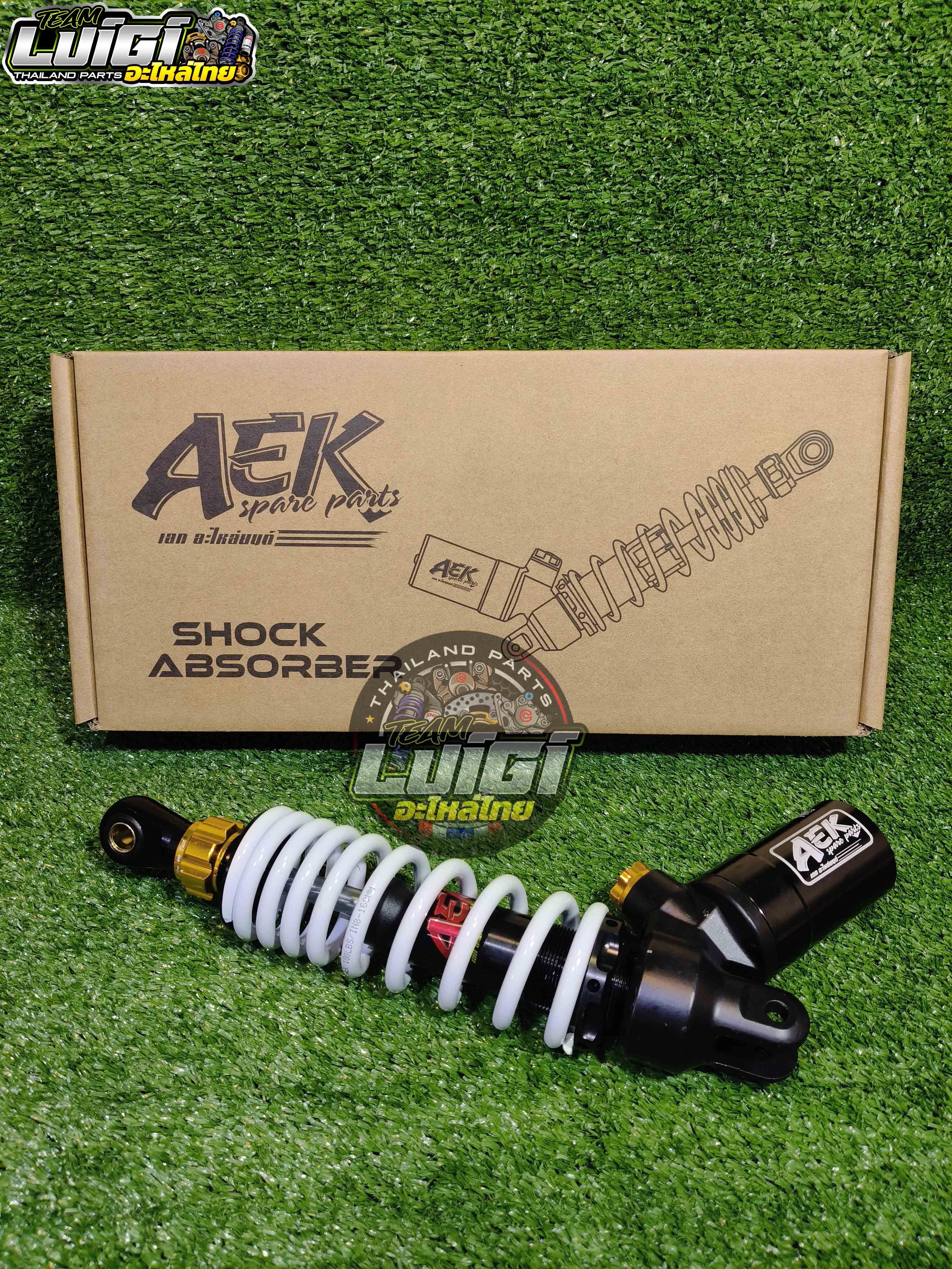 AEK REAR SHOCK ABSORVER INVERTED ADJUSTABLE 300MM CLICK / MIO / BEAT ...