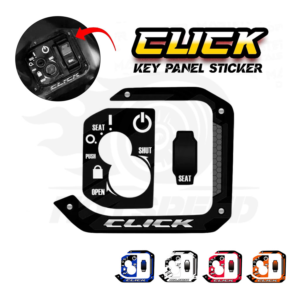 HOTSPEED Key Panel Sticker Honda Click V3 V2 125i Full Key Cover ...