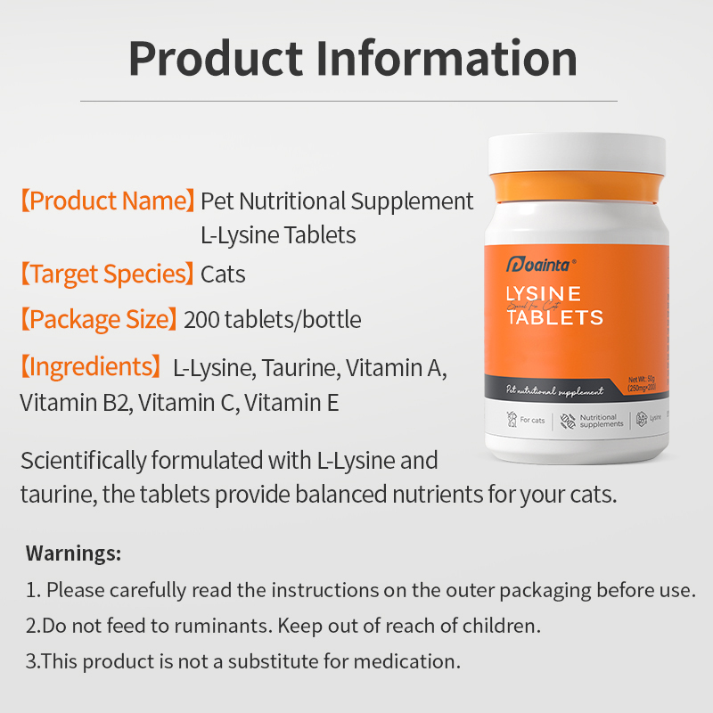 PUAINTA L-Lysine for Cat Cold Sneezing Runny Nose Against FVR Cat ...