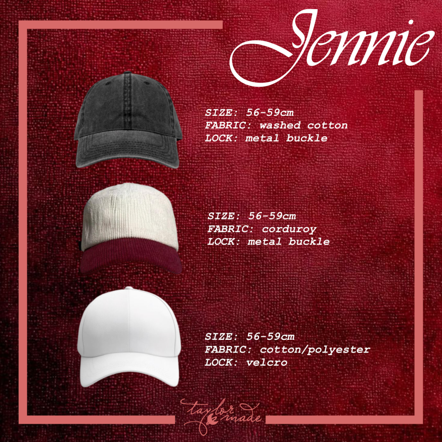 JENNIE RUBY ALBUM CAP - Jennie Blackpink vintage/baseball/corduroy cap ...