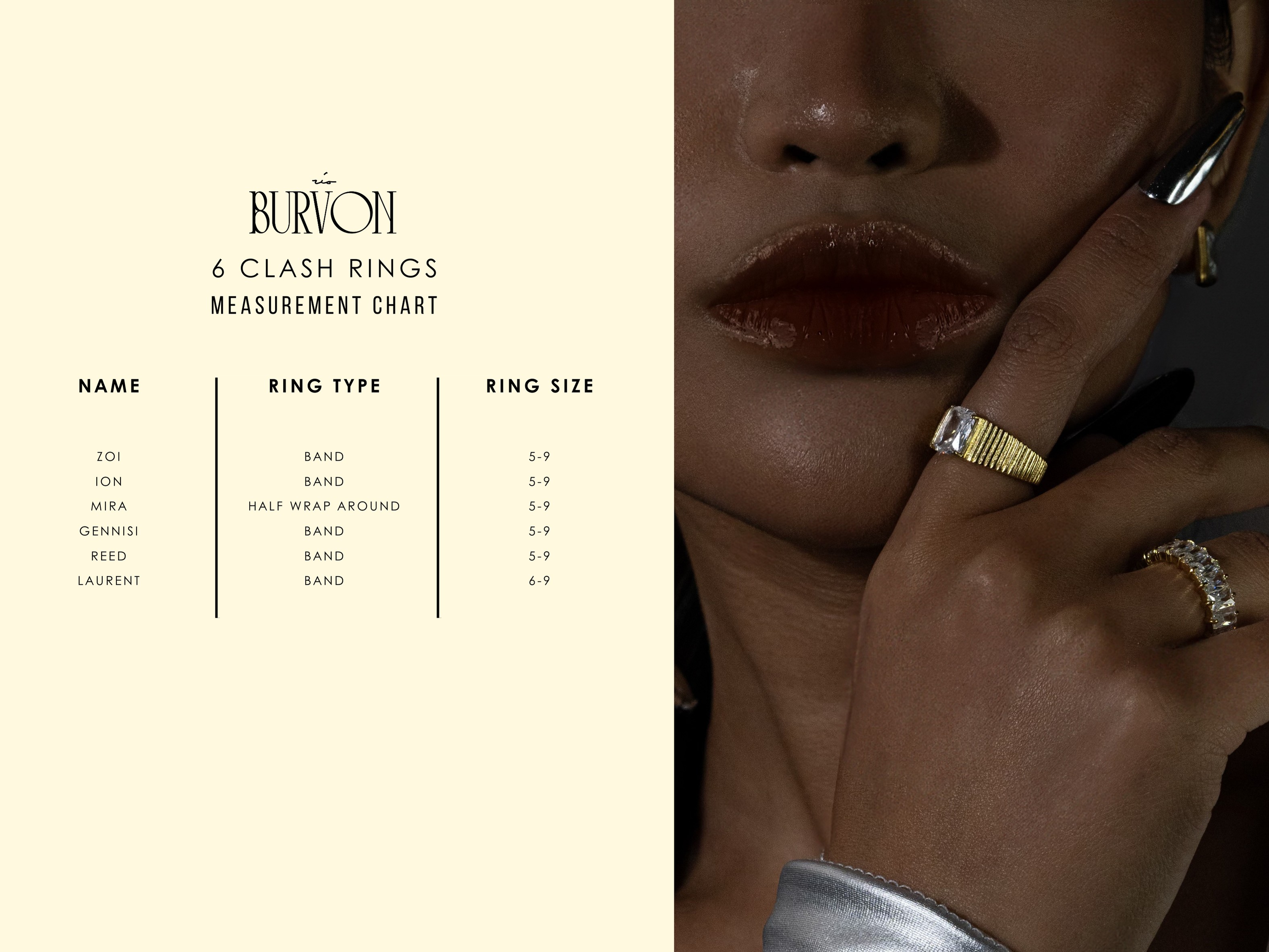 Burvon Clash Collection Rings (Matching Elegant Jewelry) | Shopee Malaysia