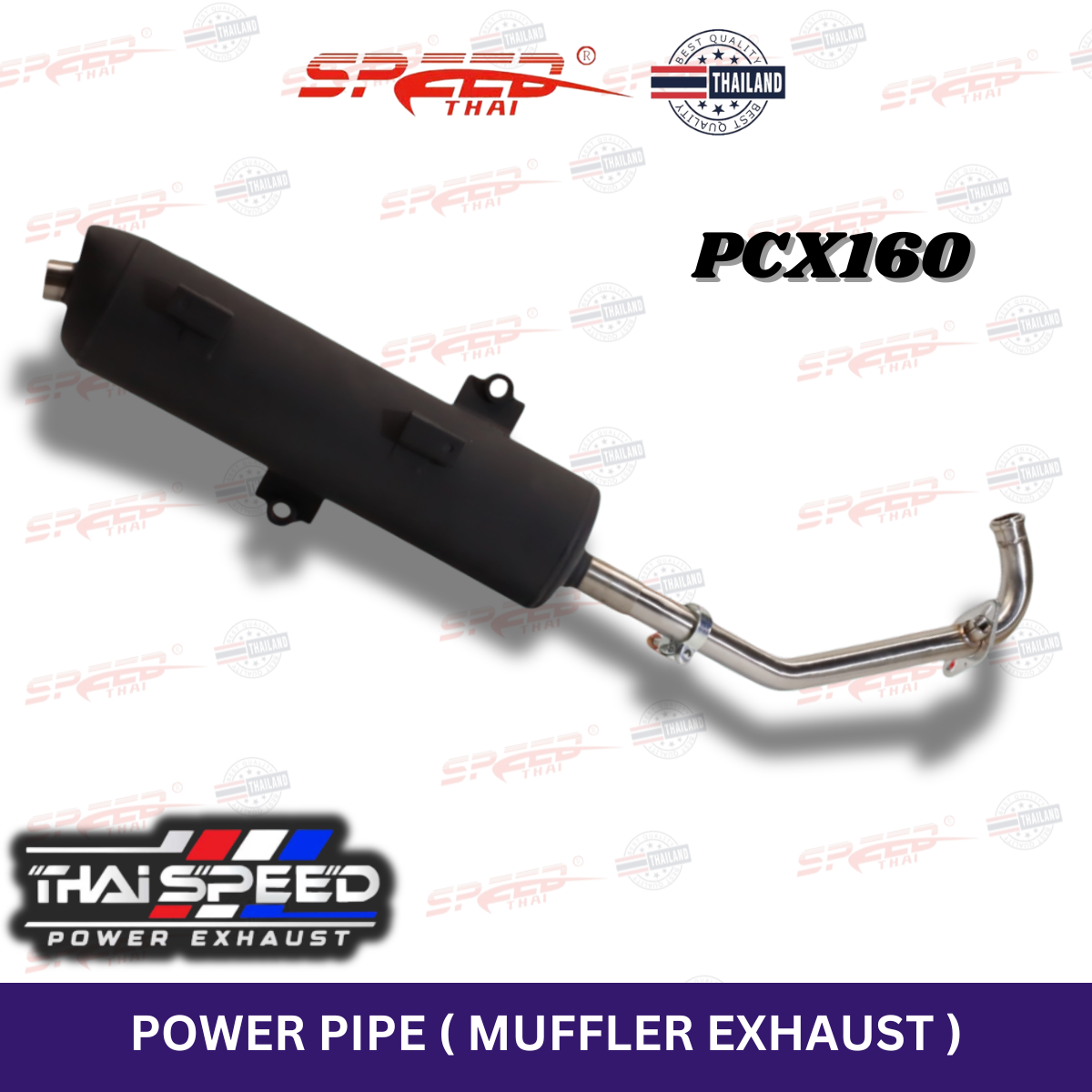 POWER PIPE PCX160 MUFFLER EXHAUST PIPE ( THAI-SPEED BRAND ) | Shopee ...