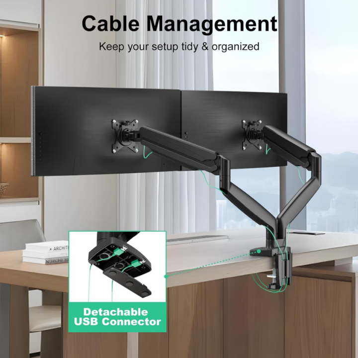 EXPOSE Monitor stand dual monitor mount for desk monitor riser portable ...