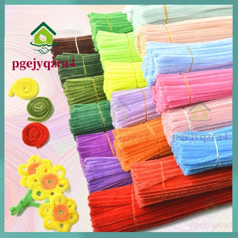 Fuzzy Wire Chenille Stems Diy Handicraft Material Packaging Plush Tube ...