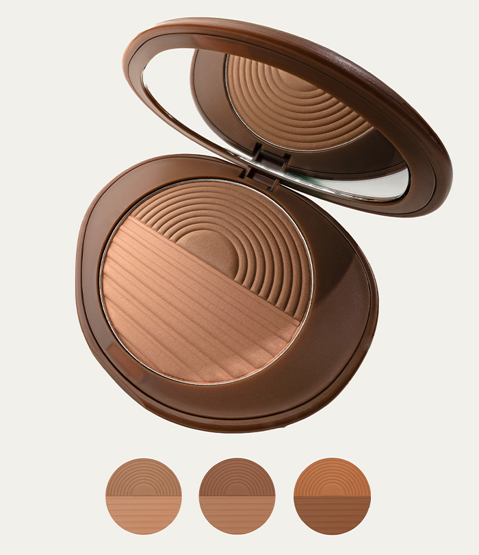 Sunnies Face Healthy Touch Bronzer Duo [Two-Tone Powder Bronzer ...