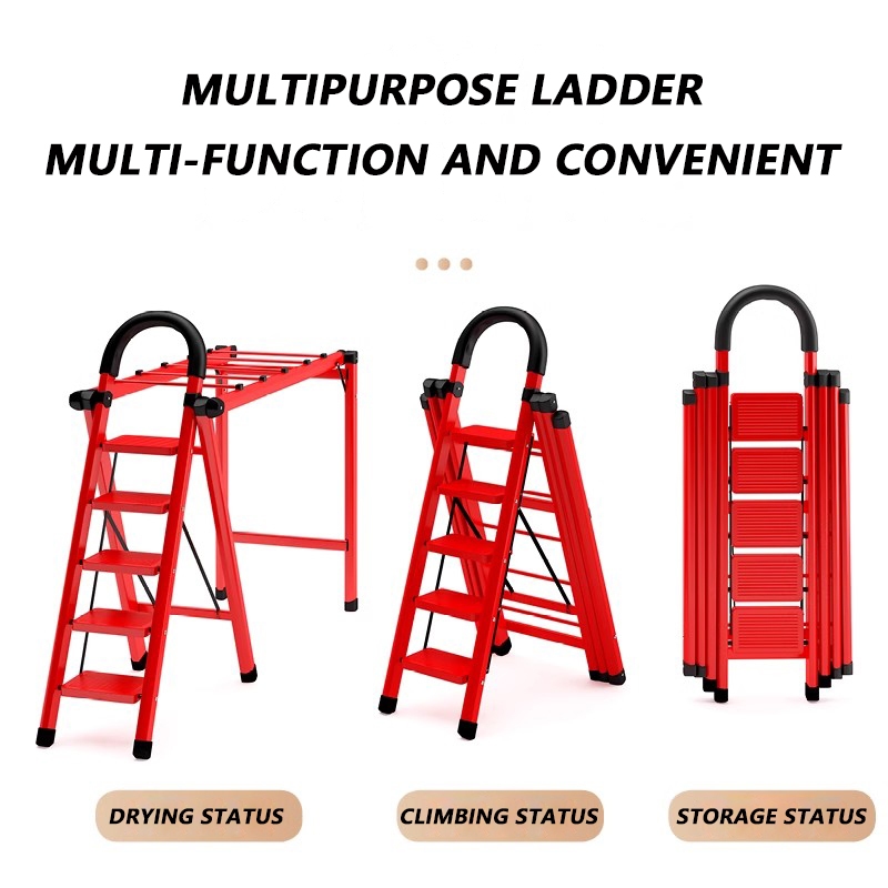 4Steps Ladder Household Clothes drying rack Laundry Rack foldable ...