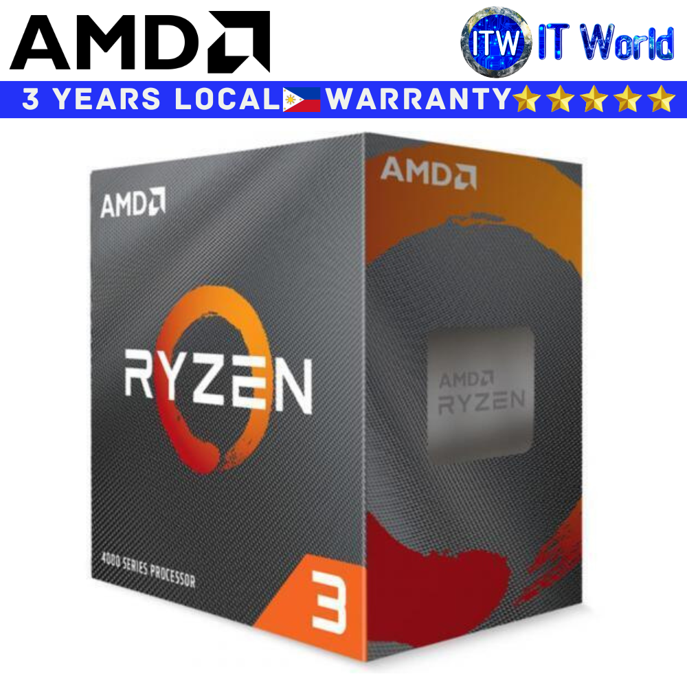Itw | AMD Ryzen 3 4100 4 Cores 4 Threads Desktop Processor | Shopee ...