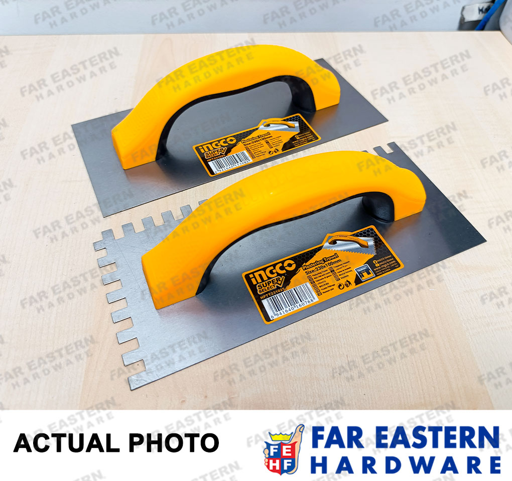 INGCO Plastering Cement Trowel Plain | w/ Teeth INHT | Shopee Malaysia