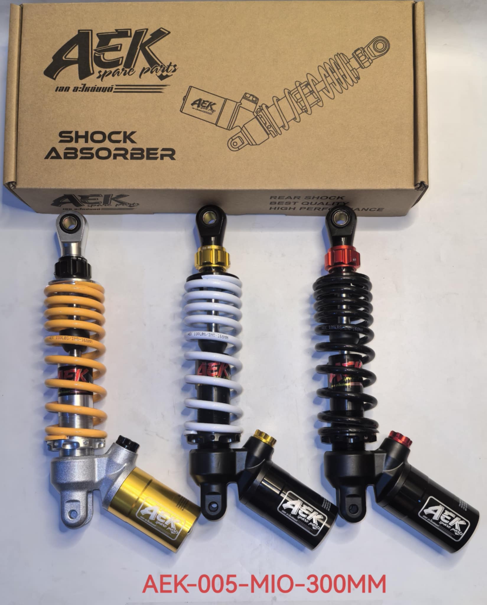 AEK REAR SHOCK FOR MIO / CLICK / GIORNO 300mm | Shopee Malaysia