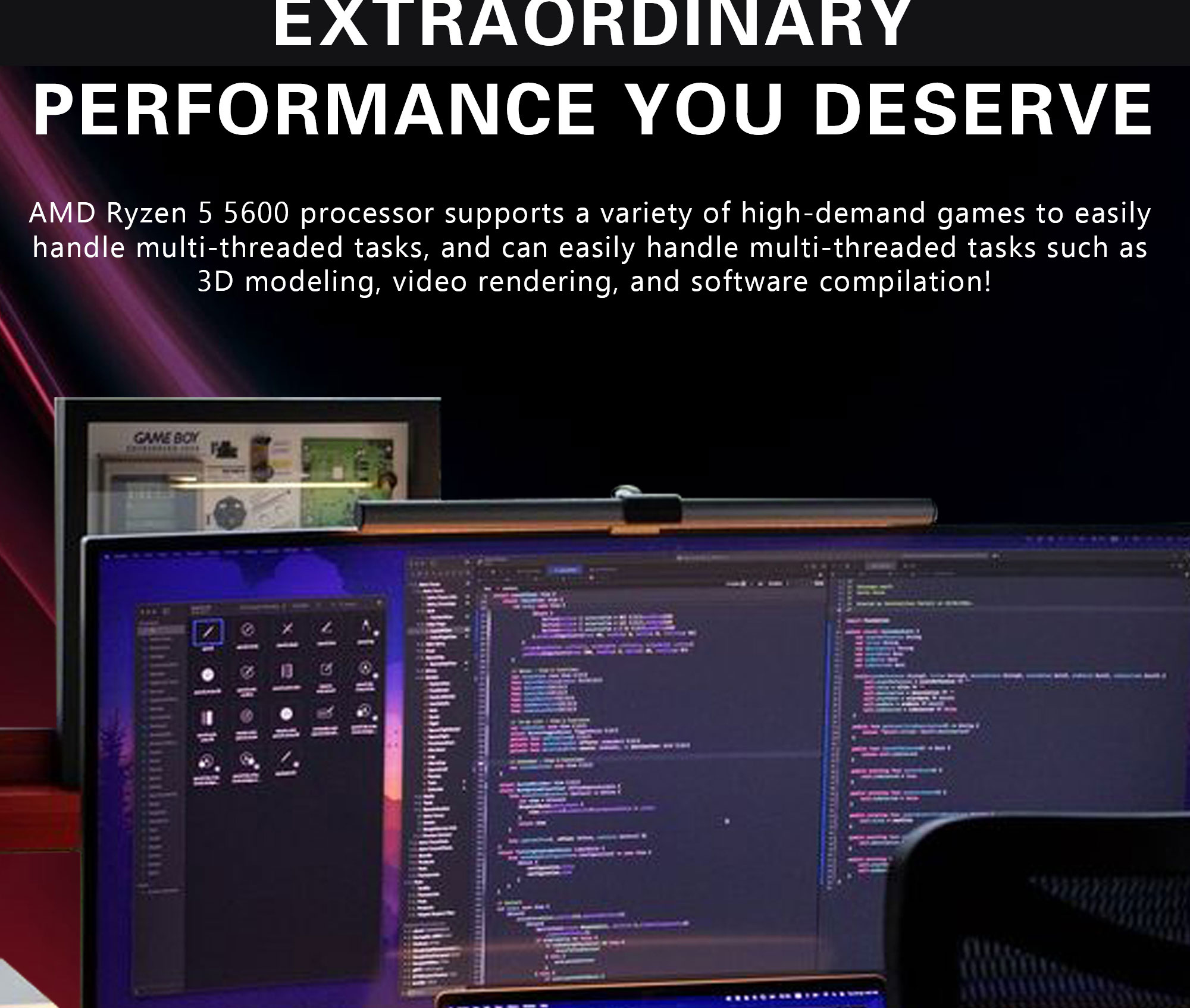 AMD RYZEN 5 5600 CPU Processor Socket AM4 Tray Type With Heatskink Box ...