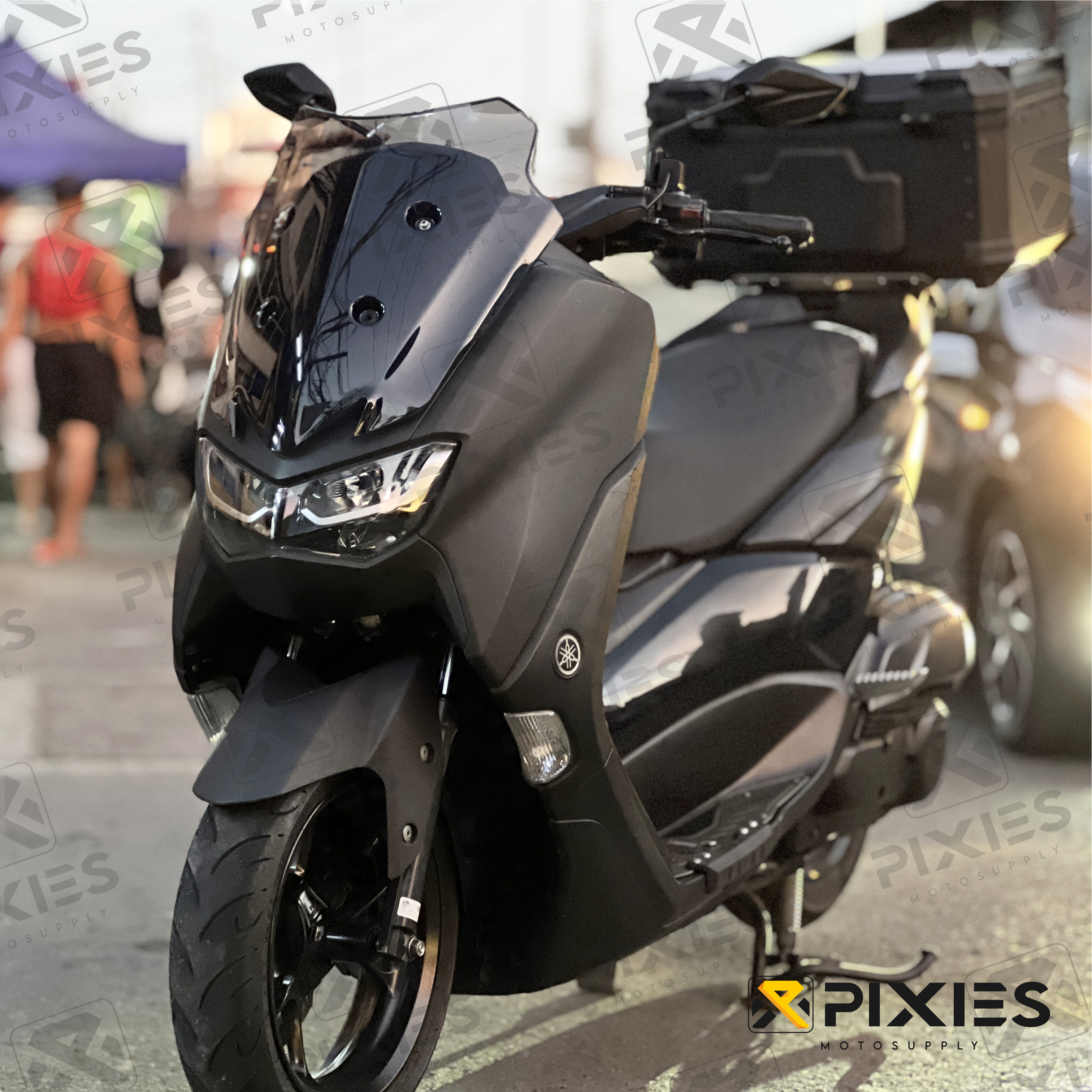 NEMO CLEAR WINDSHIELD SMOKED WINDSHIELD BLACK VISOR FOR YAMAHA NMAX V2 ...