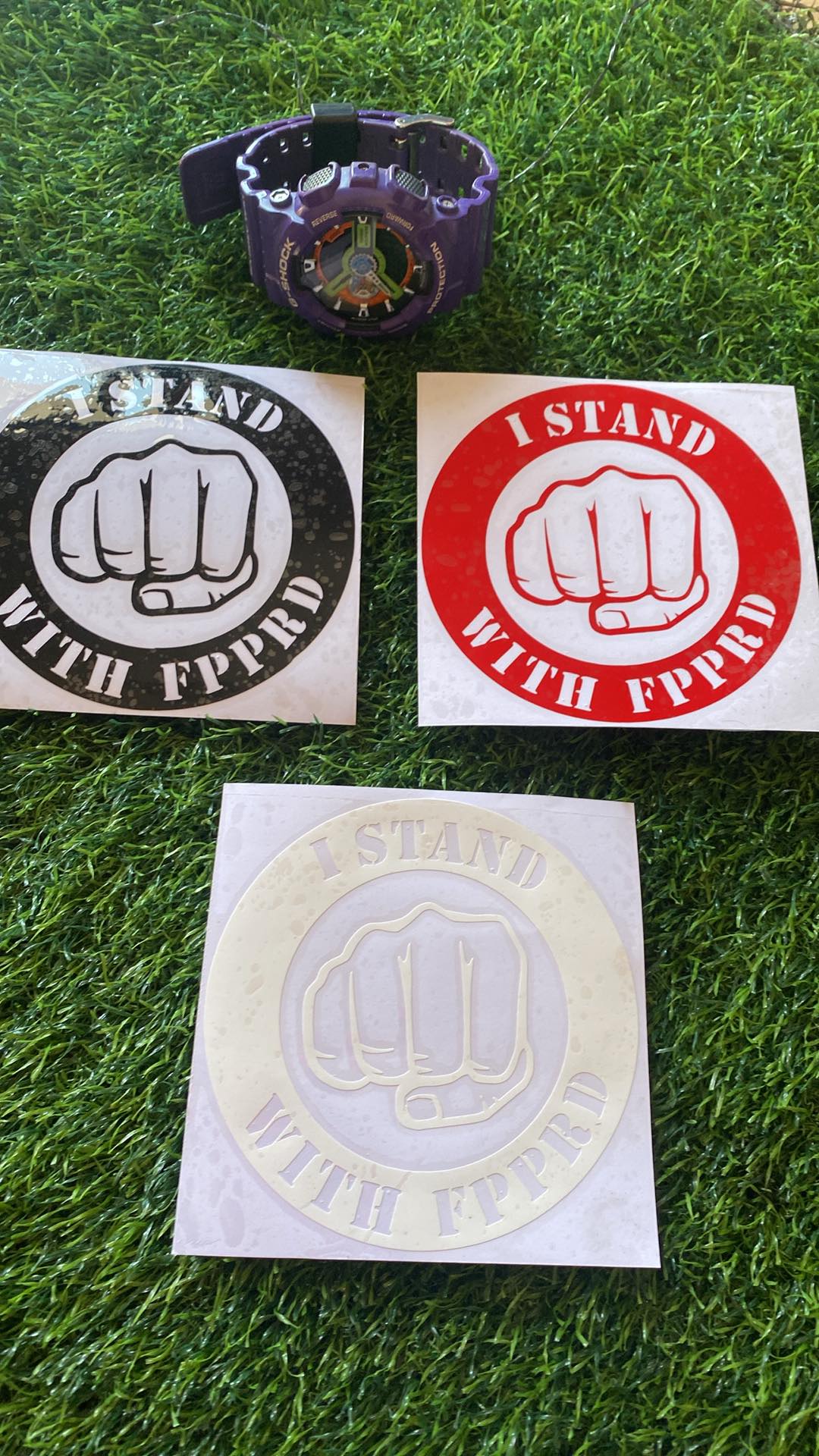 President Duterte I Stand 2025 PRRD FPRRD DU30 Stickers Decals. Cutout ...