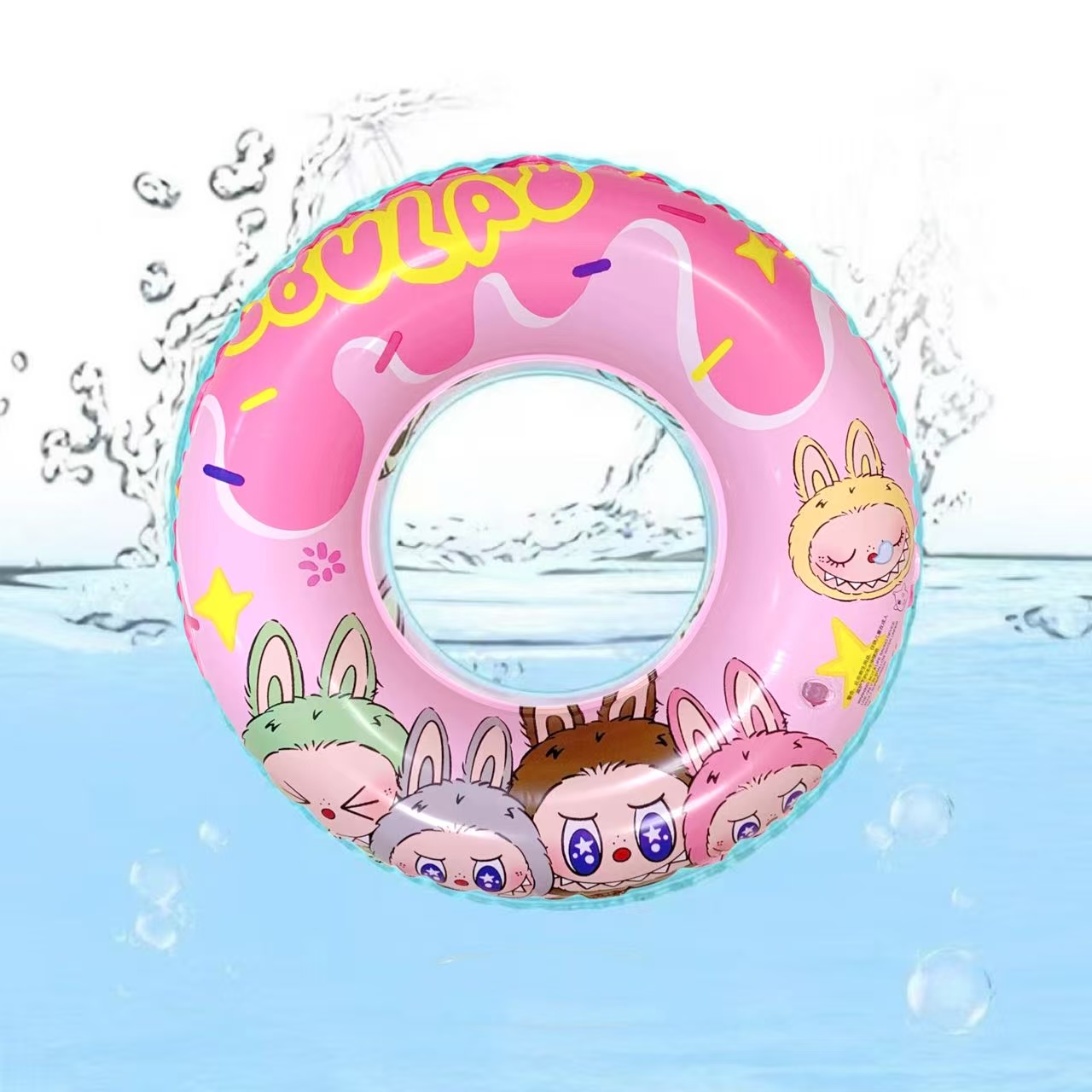 Labubu Cartoon inflatable swimming ring 60cm70cm80cm lifebuoy Kuromi ...