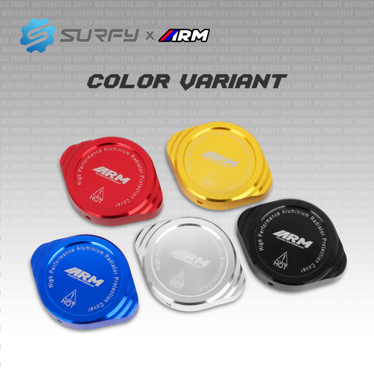 Arm Radiator Cap Cover V3 Premium Design Aluminum Full CNC Universal ...