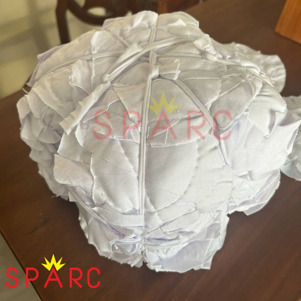 100pcs na basahan na bilog white color | Shopee Malaysia