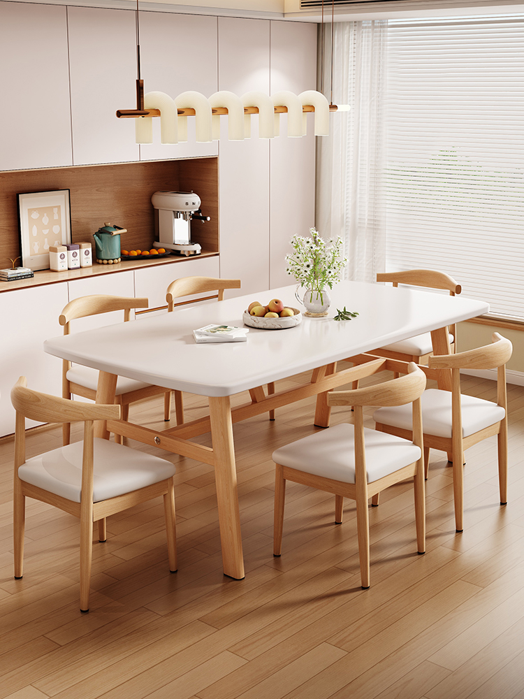Nordic Dining Table Wood Table Home Stable Dining Table Restaurant ...