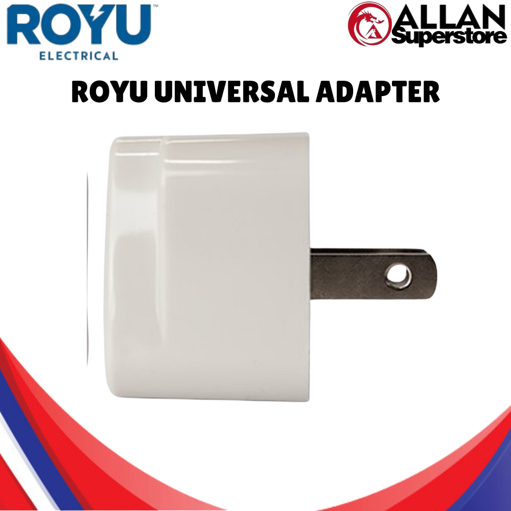Royu Adapter Switch 10A 250V – Universal Socket Outlet (White) – Safe ...