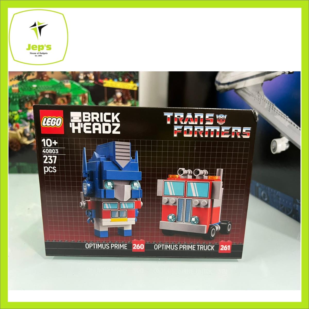 Lego Brickheadz 40803 Transformers Optimus Prime Robot and Vehicle ...