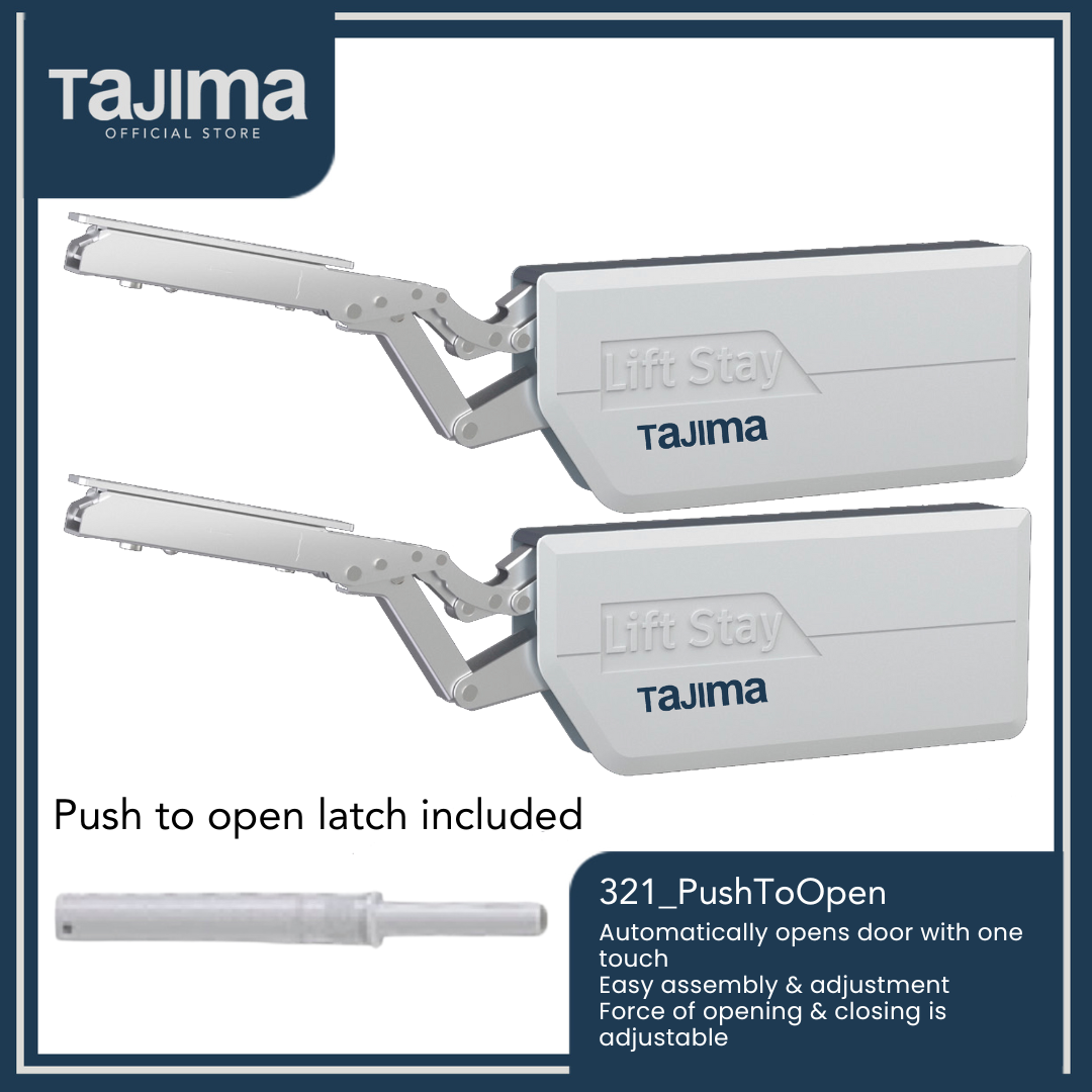 Heavy-Duty Push To Open Lift Up Mechanism Pneumatic Stay for Kitchen ...