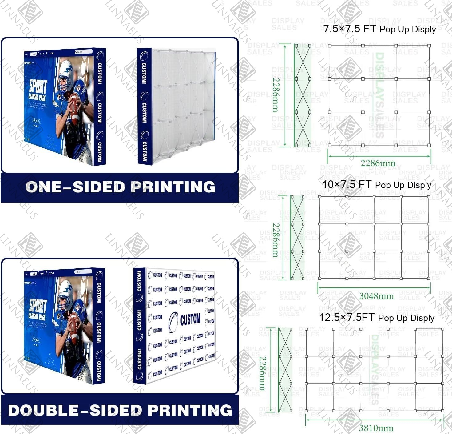 DPS POP UP STRUCTURE BACKDROP DISPLAY STRAIGHT| BANNER FRAME | Shopee ...