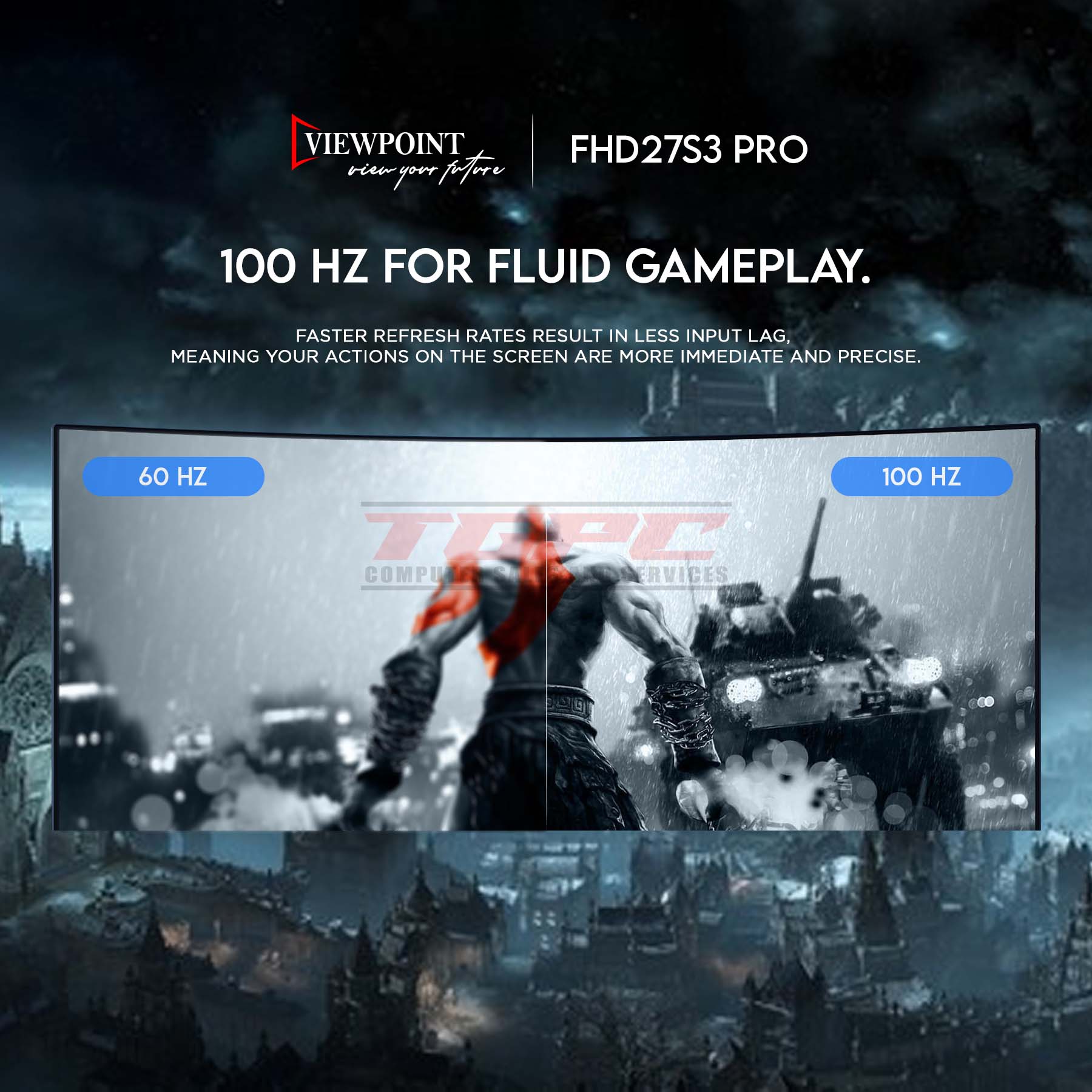 Monitor Viewpoint 27 inch 75hz Semi Curve Gaming Monitor | Viewpoint ...