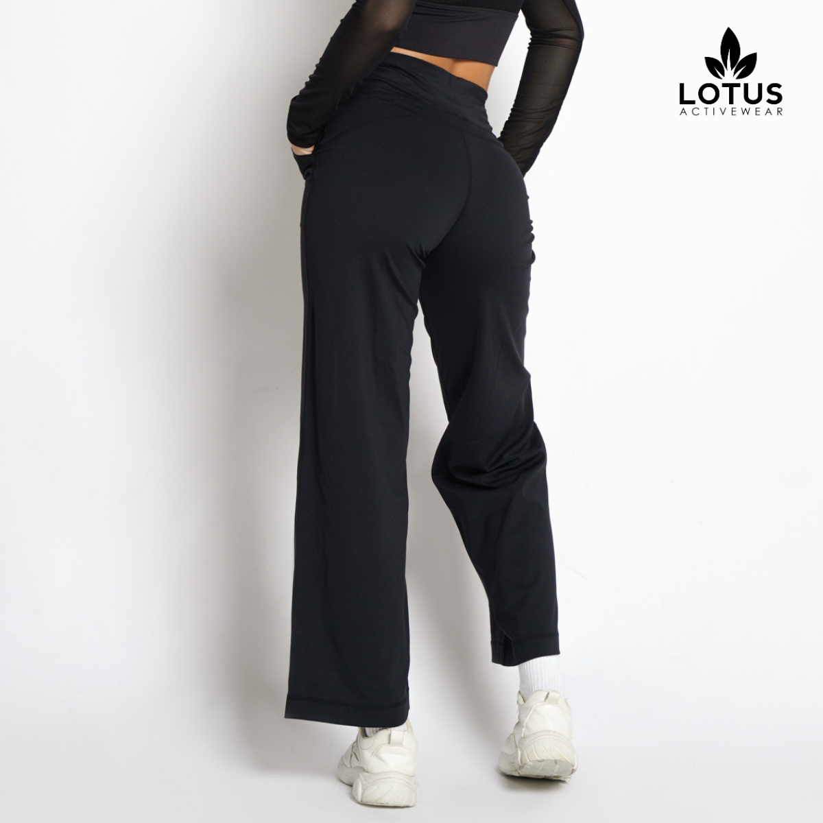 Lotus Activewear Tyla Wide Leg Jogging Pants Petite to Plus Size ...