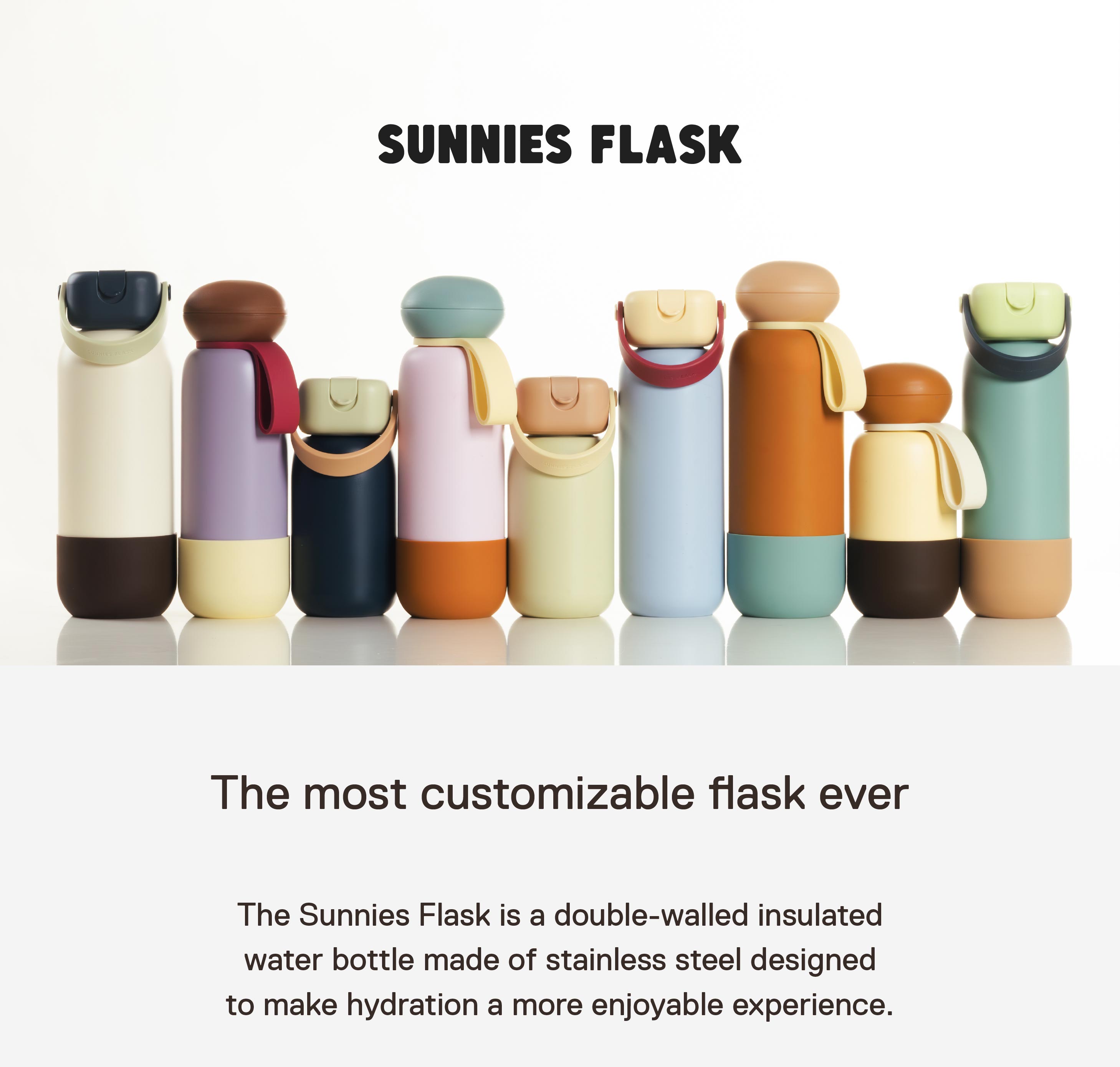 Sunnies Flask 16oz Bottle (Customizable Insulated Water Tumbler for Hot and Cold) | Shopee Malaysia
