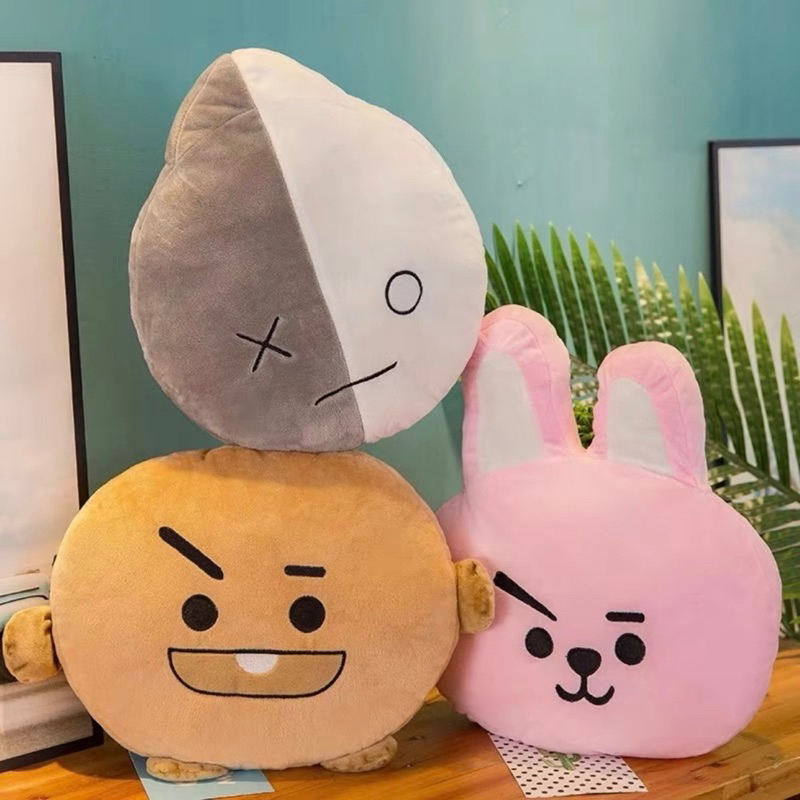 DALSON BT21 Characters Plushy Stuffed Head Pillows | Shopee Malaysia