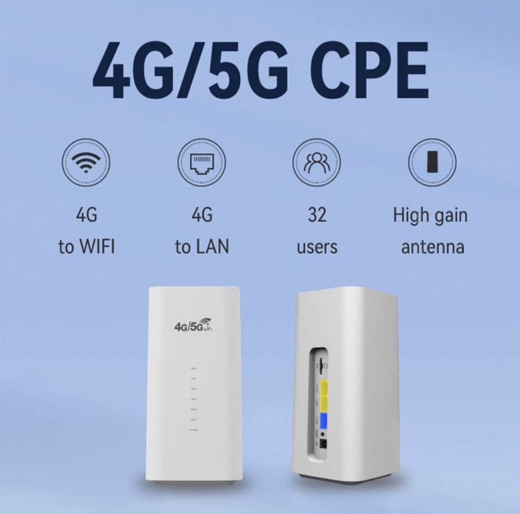 CPE Multi Port Sim Card Modem 4G/5G PRO CPE LTE Open Line Cat12 UP APN Shared WIFI Router ...