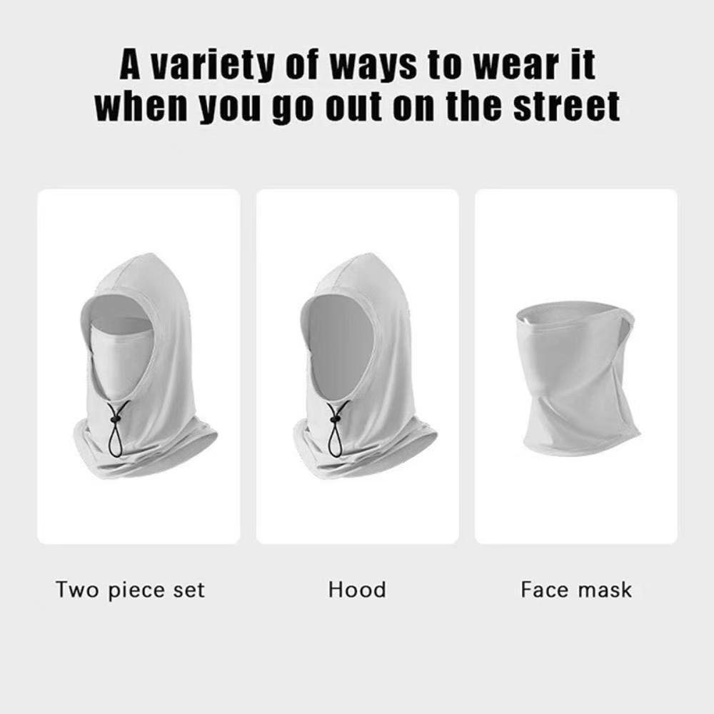 Men's And Women's Ice Silk Sunscreen Cap UV Protection Face Mask Design ...
