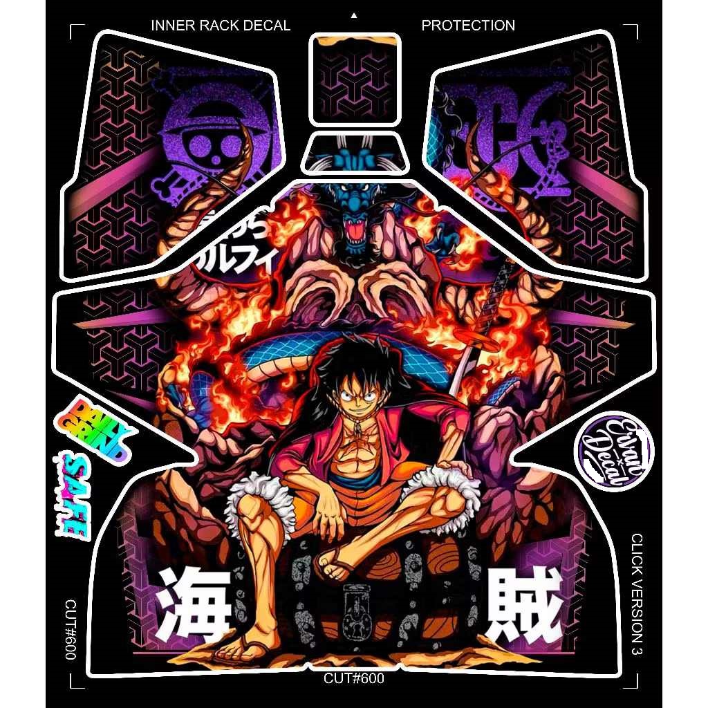 HONDA CLICK VERSION 3 BACK INNER RACK DECALS STICKER | Shopee Malaysia