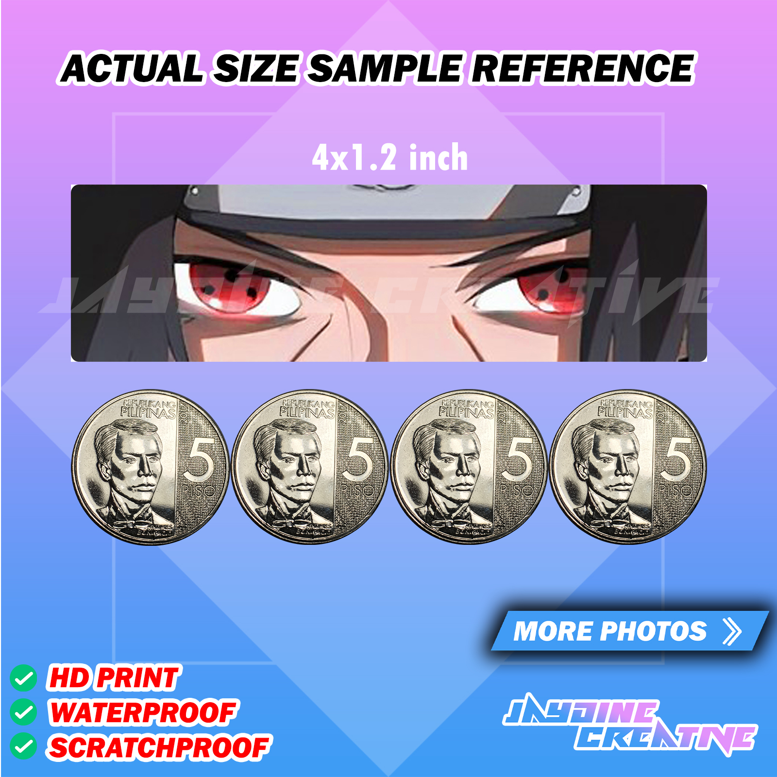 BUY 3 GET 1 - Solo Leveling - Eye Slap Sticker Indoor Outdoor Vinyl ...