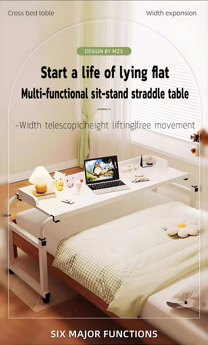 Laptop Table Computer Desk Study Table Mobile Adjustable Bed Side Table ...