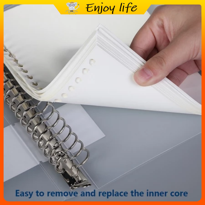 Binding Cover Notebook Binder A4 / B5 / A5 Hard Cover Refillable Covers ...