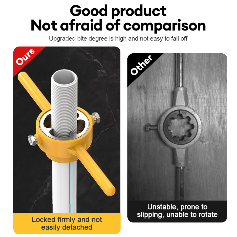 6Pcs/Set Pipe M10 Threading Tool PVC Thread Maker 1/2 3/4 1 Inch Pipe ...