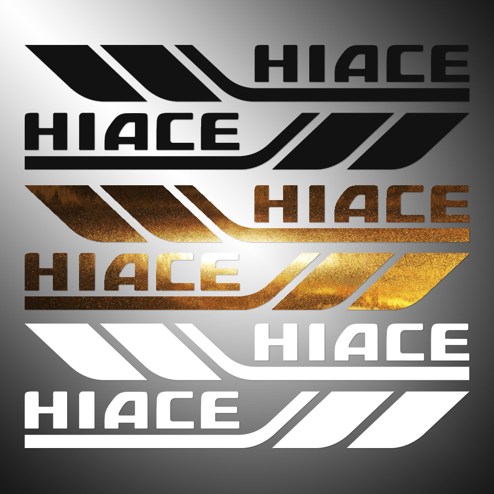 Stickers | 2x Toyota HIACE | Racing | Decals | Stripes | Vinyl Weather ...