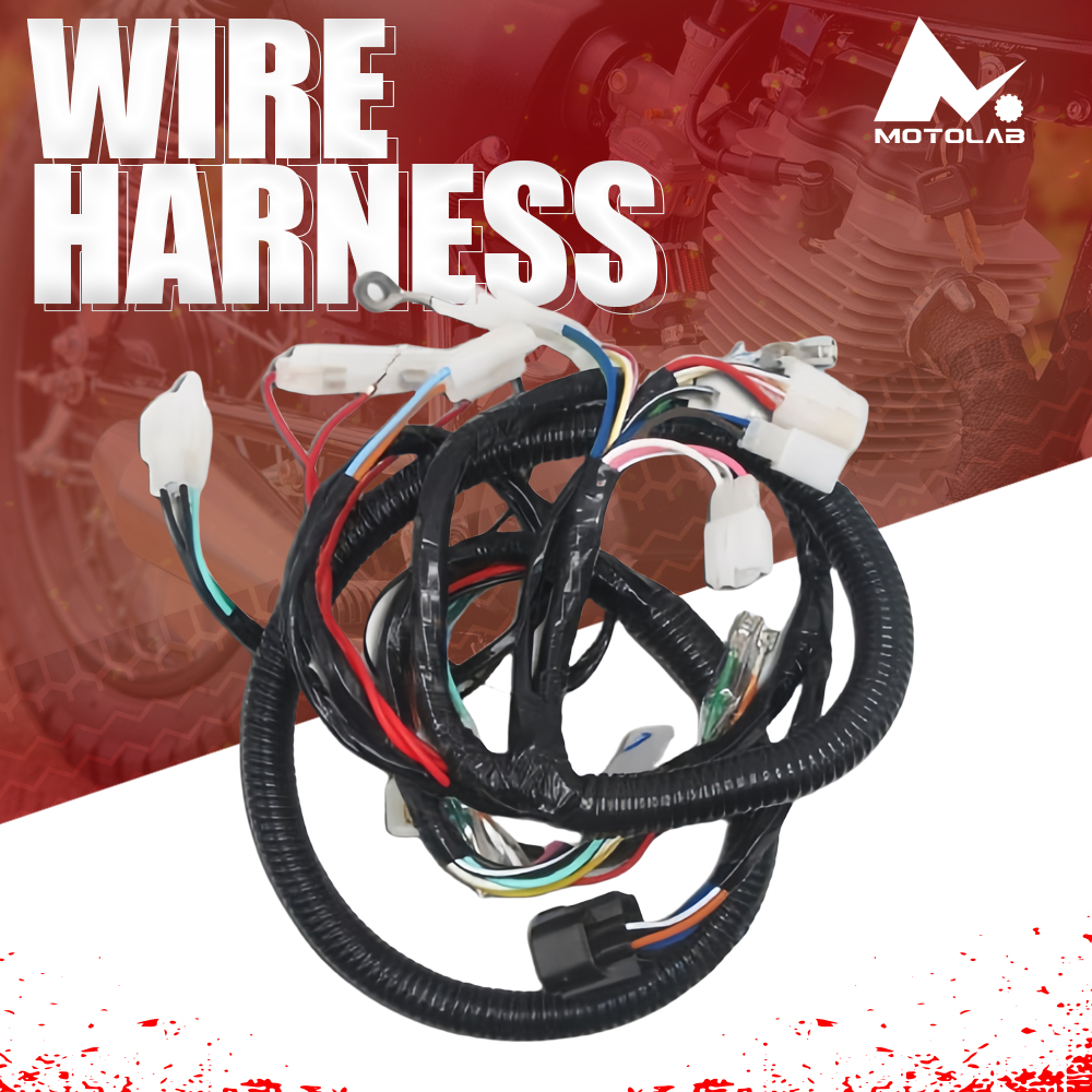 MOTOLAB WIRE HARNESS FOR XRM110, WAVE ALPHA, WAVE100R, MIO, SUPREMO, TMX155 OLD, CT100, BC175 (K ...