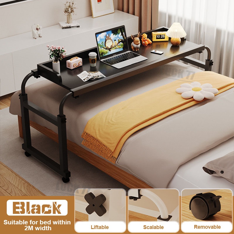 Cross bed Table Computer Table Bedroom Adjustable Desk Moveable Bed ...