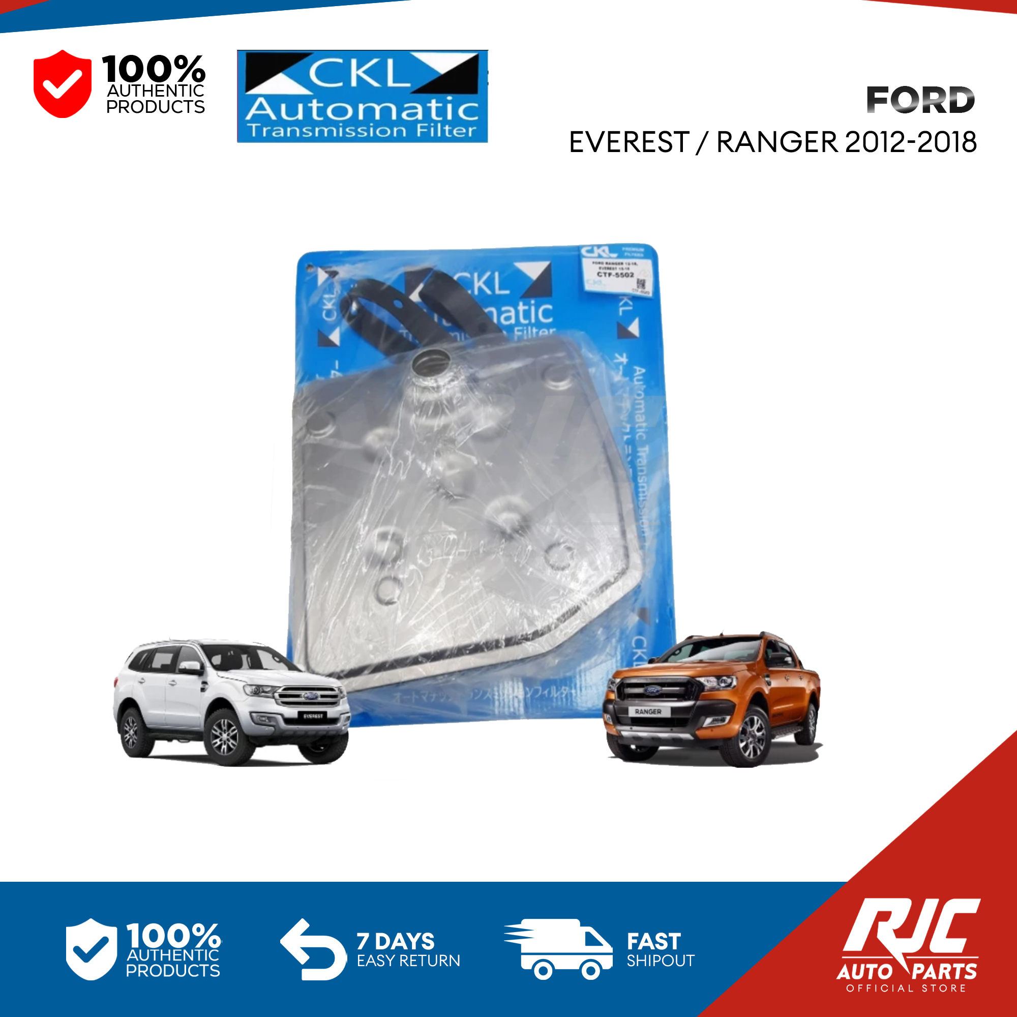 CKL TRANSMISSION FILTER FORD EVEREST/RANGER 2012-2018 CTF-5502 ( 1 PC ...