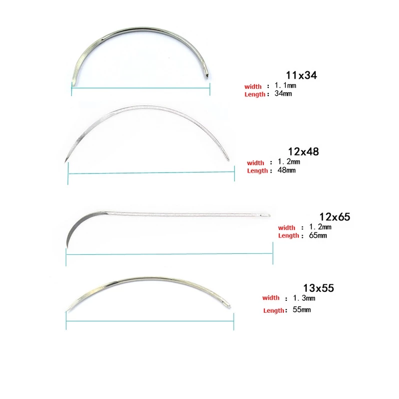10Pcs Stainless Suture needles Veterinary Surgical Suture curve needle ...