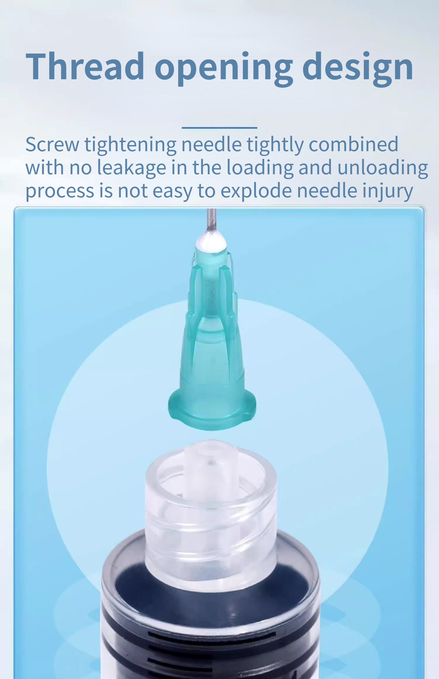 Aseptic individually packaged multifunctional 1ml/cc Luer Lock/Luer Slip syringe without needle ...