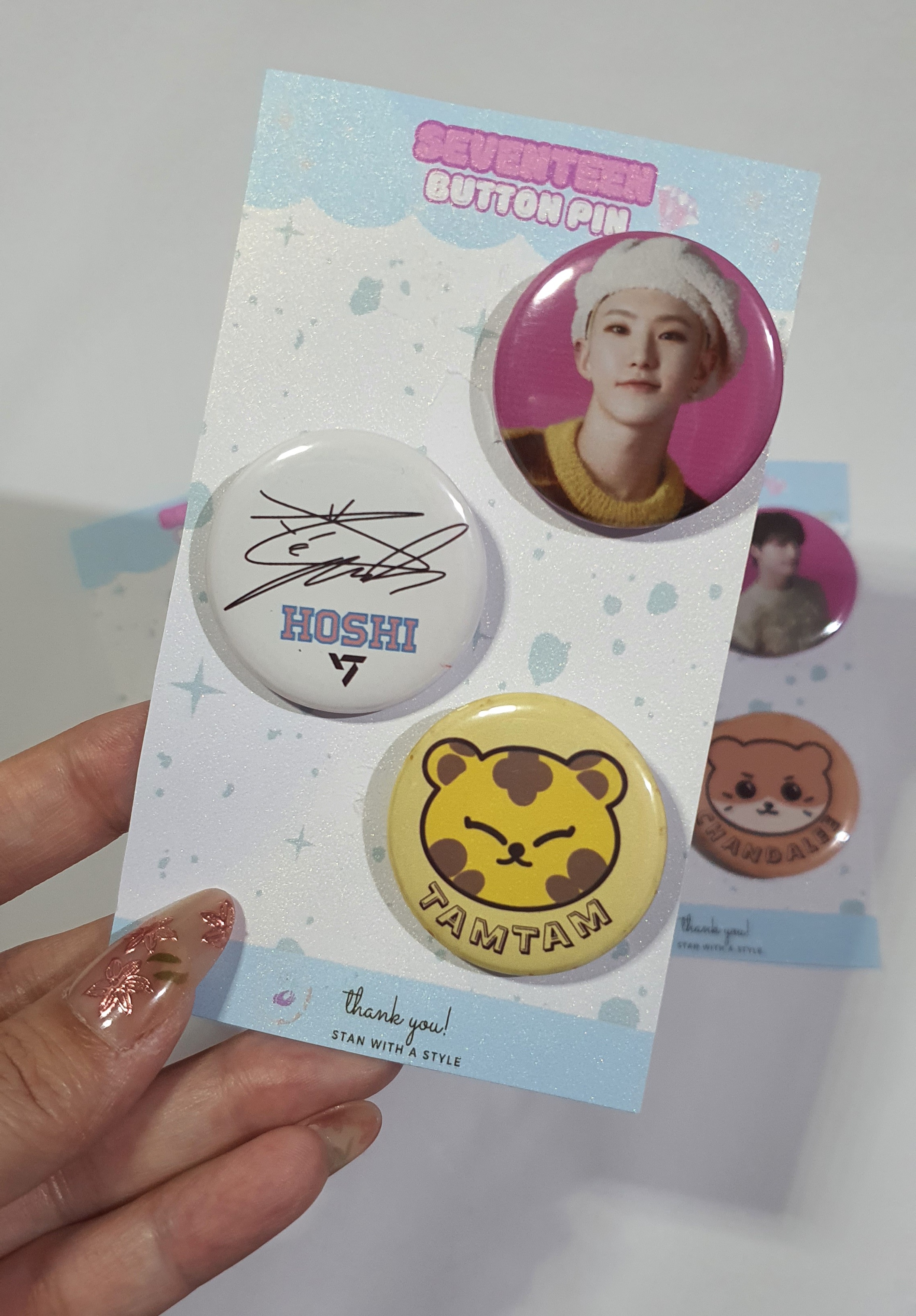 SEVENTEEN (SVT) 37mm button pin set - Photo, Signature and Miniteen ...