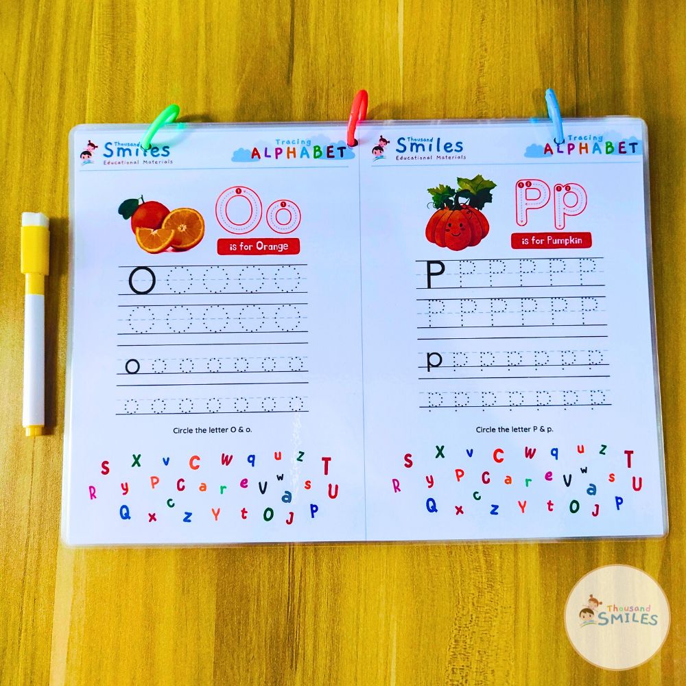 Thousand Smiles Tracing workbook for kids Alphabet Letters ABC ...