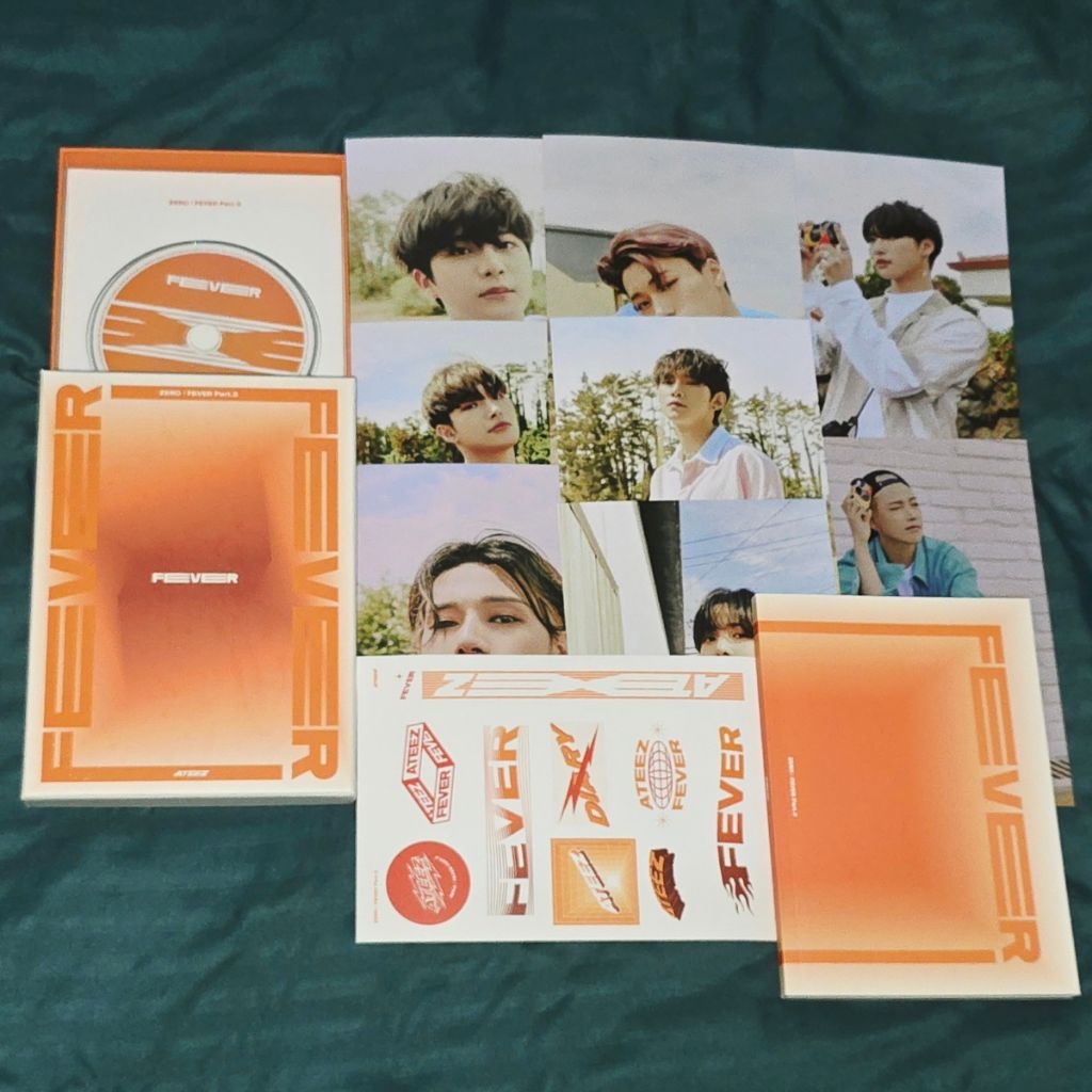 Ateez 7th Mini Album Zero Fever Part 3 Official Unsealed | Shopee Malaysia